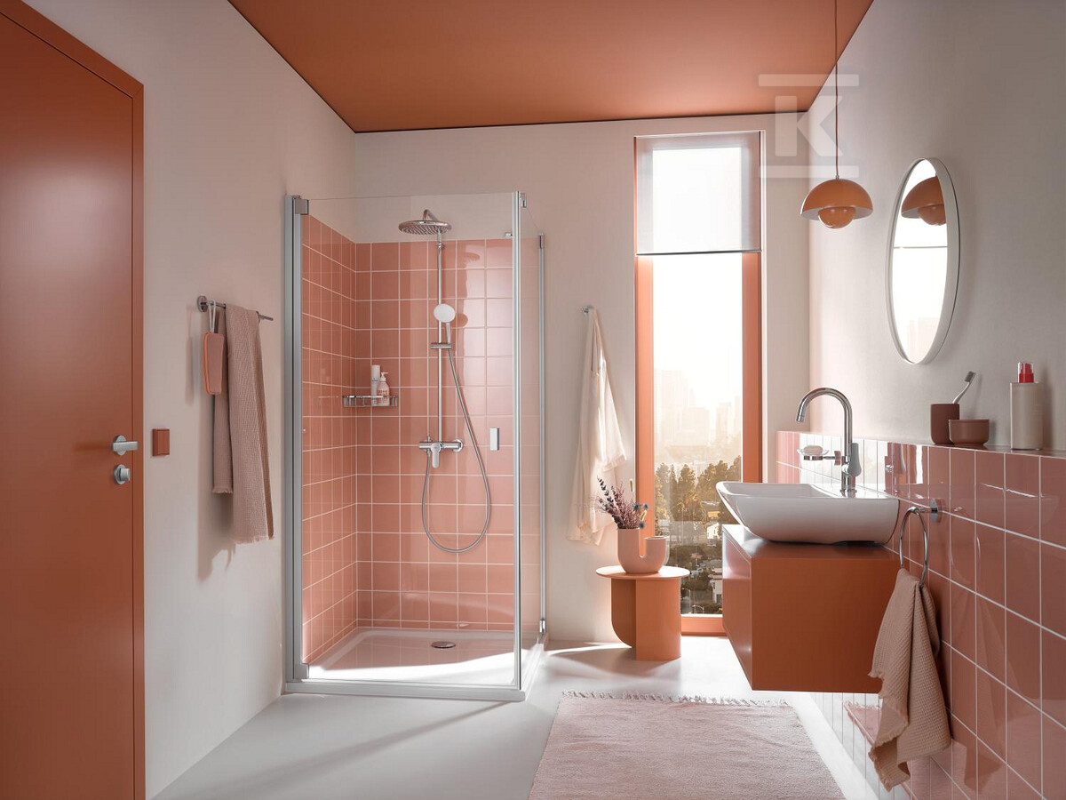 System prysznicowy Tempesta System 250 z jednouchwytową baterią ścienną ...