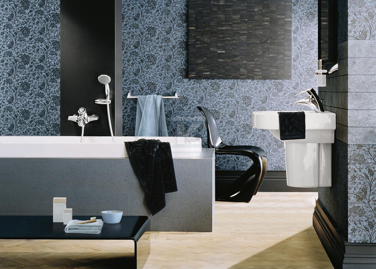 Movario Uchwyt prysznicowy ścienny, ustawialny, chrom, trwała powłoka ...