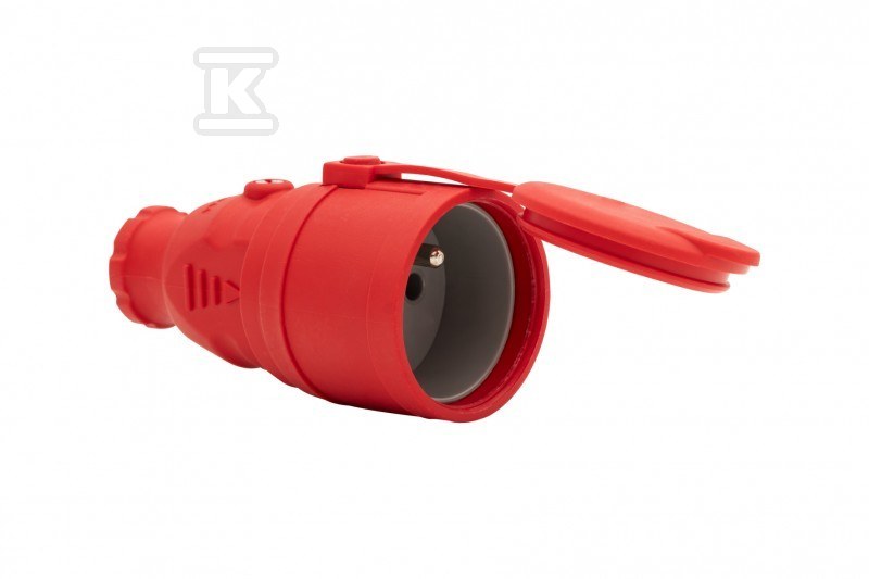 Rubber socket NOVA 16A 230V red F6.0480 - Onninen Wholesale