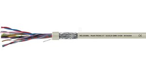 PVC data cable, shielded PAAR-TRONIC-CY 26x2x0.25 mm² grey, color-coded ...