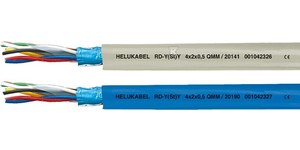 RD-Y (St) Y 8X2X0.5 QMM flexible cable 300V blue, control, screened ...
