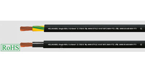 Single-core PVC wire acc. to UL/CSA SINGLE 600-J 1G25 mm² (AWG4) yellow ...
