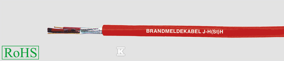 Kabel bezhalogenowy do przesyłu danych do systemów przeciwpożarowych ...