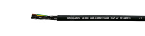 PVC control and power cable OZ-600 5x0.5 mm² black, black cores ...