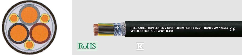 Flexible cable 1kV TF-EMV-UV-3PLUS 2XSLCYK-J 3x240+3G42,5 24587 ...