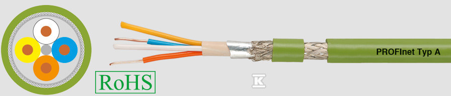 Przewód profinet A 2x2X0,64 zielony 18048593 - Hurtownia Onninen