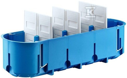 Flush-mounted box, deep, blue, multibox P4X60D 32097203 - Onninen Wholesale