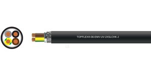 Flexible cable 1kV TF-06-EMV-UV-2XSLCHK-J 4G10 double shielded, halogen ...