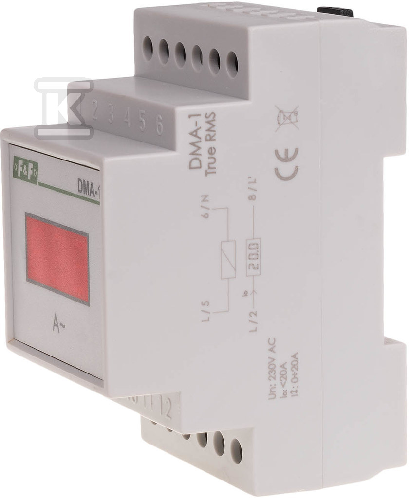 Digital current indicator, single-phase dma-1 true rms, indirect ...