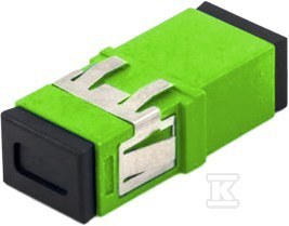 Adapter światłowodowy bezkołnierzowy jednomodowy SM SC/APC simplex ...