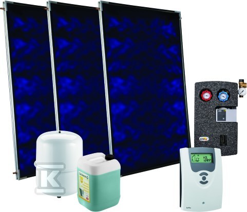 Zestaw solarny Inisol Uno SLIM 3K-7,5 ze wsparciem hydraulicznym na ...