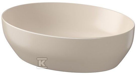 Umywalka nablatowa larga elipsa (50x38) beżowy MAT BOX K677-051 ...