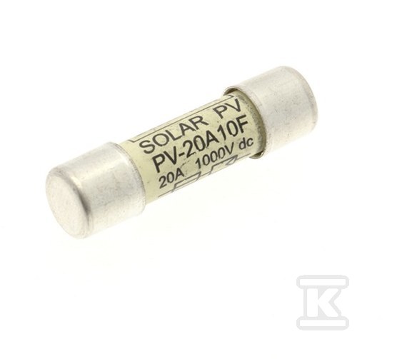 Fuse link, fast-acting, 20 A, DC 1000 V, IEC60269-6 type A, 10 x 38 mm ...