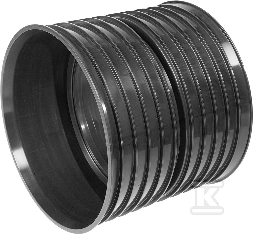 PP coupling K2-KAN DN/ID 1000 for corrugated pipe, without gasket, for ...