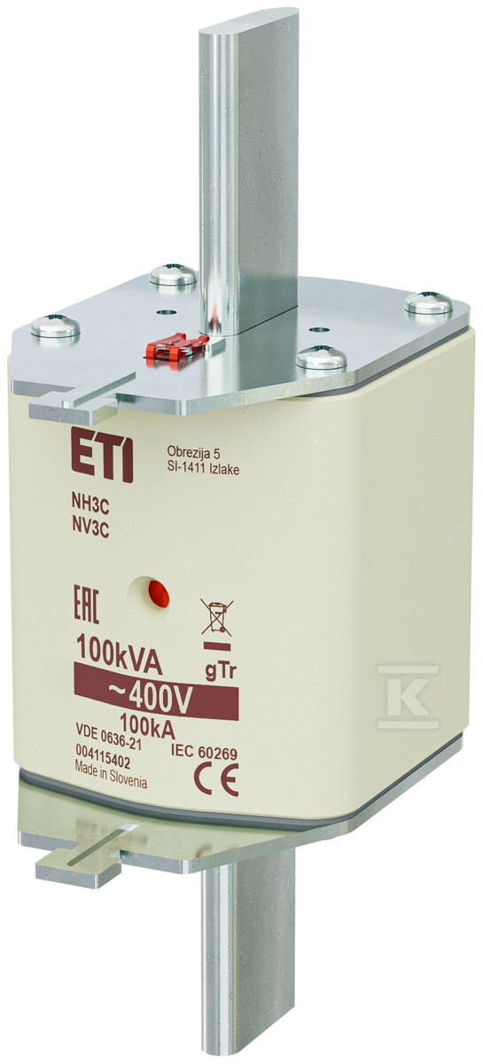 Fuse link - NH3C gTr 144A/400V/100kVA - transformer 004115402 - Onninen ...