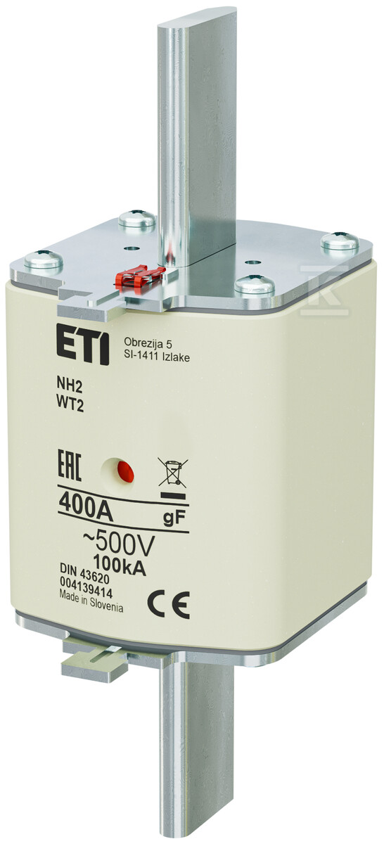 Fuse link - NH2/WT-2 gF 400A/500V - quick 004139414 - Onninen Wholesale