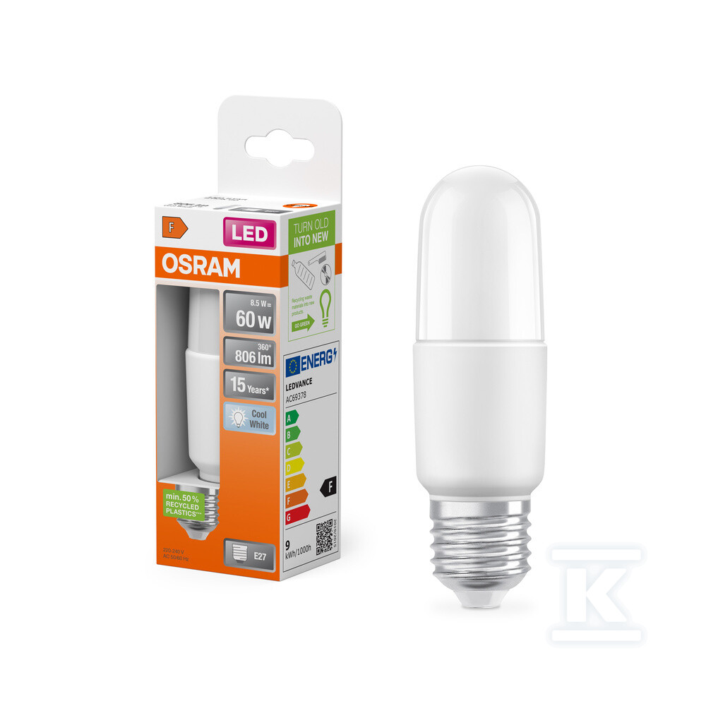 Żarówka LED STAR STICK 8.5W 840 Frosted E27 4058075428508 - Hurtownia Onninen