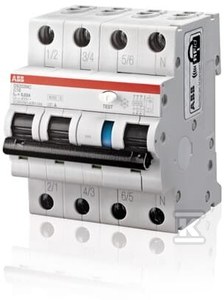 Wyłącznik różnicowo-nadprądowy, 3P+N, charakterystyka B, 20A, 6kA ...