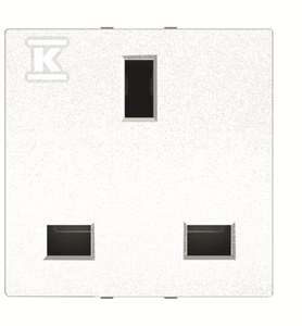 Gniazdo brytyjskie 2-modułowe Zenit biały N2237 BL 2CLA223700N1101 - Hurtownia Onninen