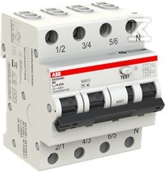 Wyłącznik różnicowo-nadprądowy, 3P+N, charakterystyka B, 20A, 6kA ...