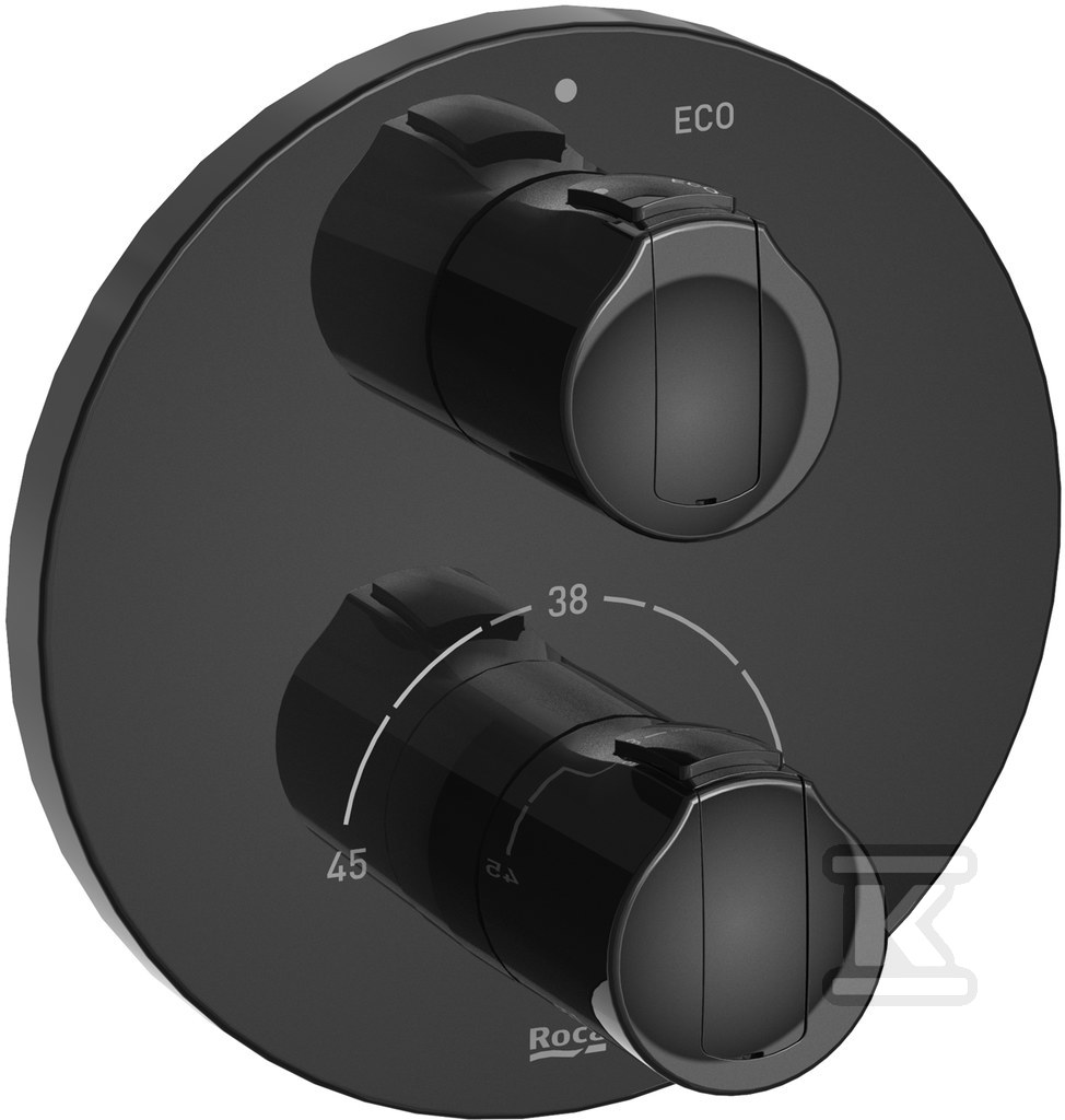 Bateria termostatyczna prysznicowa T-1000 do Rocabox, PVD titanium ...