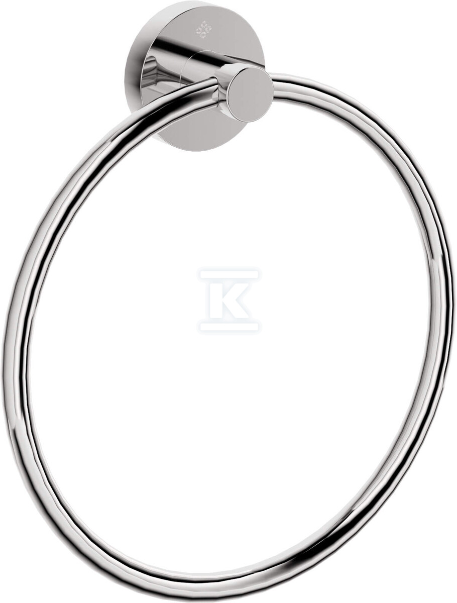 Wieszak na ręcznik Jaśmin, ścienny okrągły, chrom ADJ_0611 - Hurtownia ...