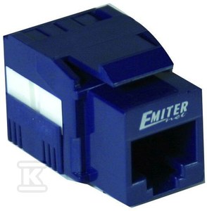 RJ45 UTP cat.6 data communication socket, blue keystone DCN/FA-1090-8 ...