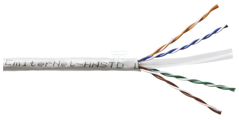 Net UTP Cable (U/UTP) Cat. 6 450 MHz, wire, standard, PVC, gray K ...