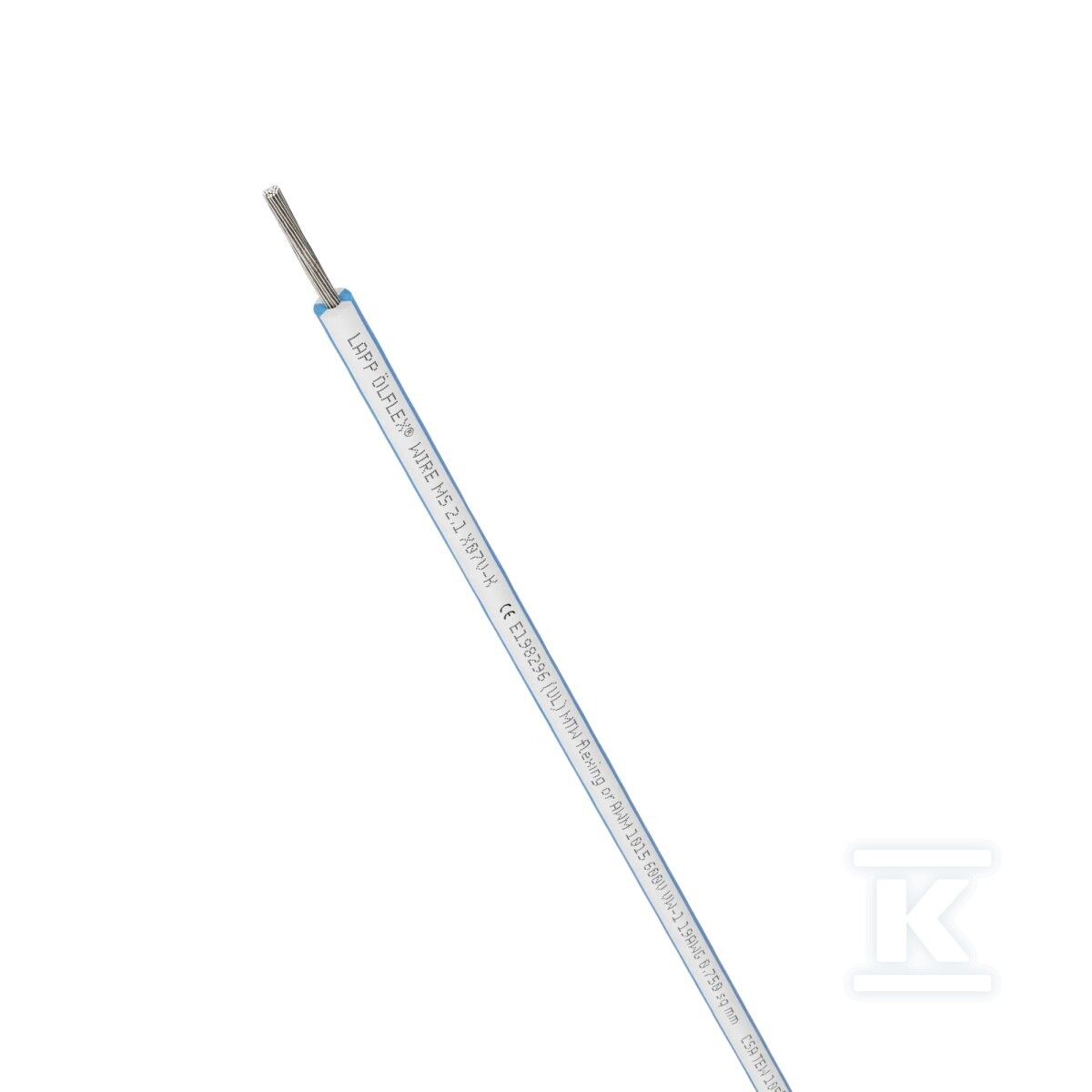 Żyła pojedyncza ÖLFLEX® WIRE MS 2.1 EMBOSS 1X2,5 WHBU, 450/750 V, Eca ...