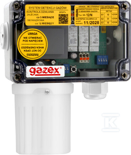 Gas detector WG-8R8.Fx/A-Nstd WG-8R8.FX/A-NSTD - Onninen Wholesale