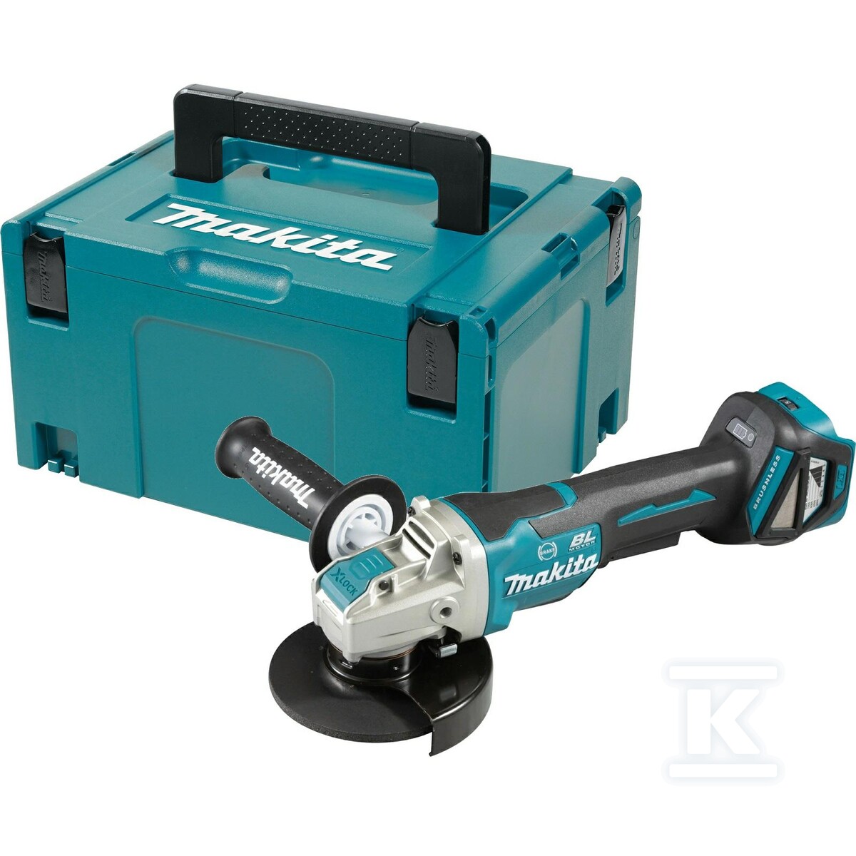 Angle grinder 125 mm 18 V LI-ION X-LOCK BLDC with brake makpac DGA519ZJ ...