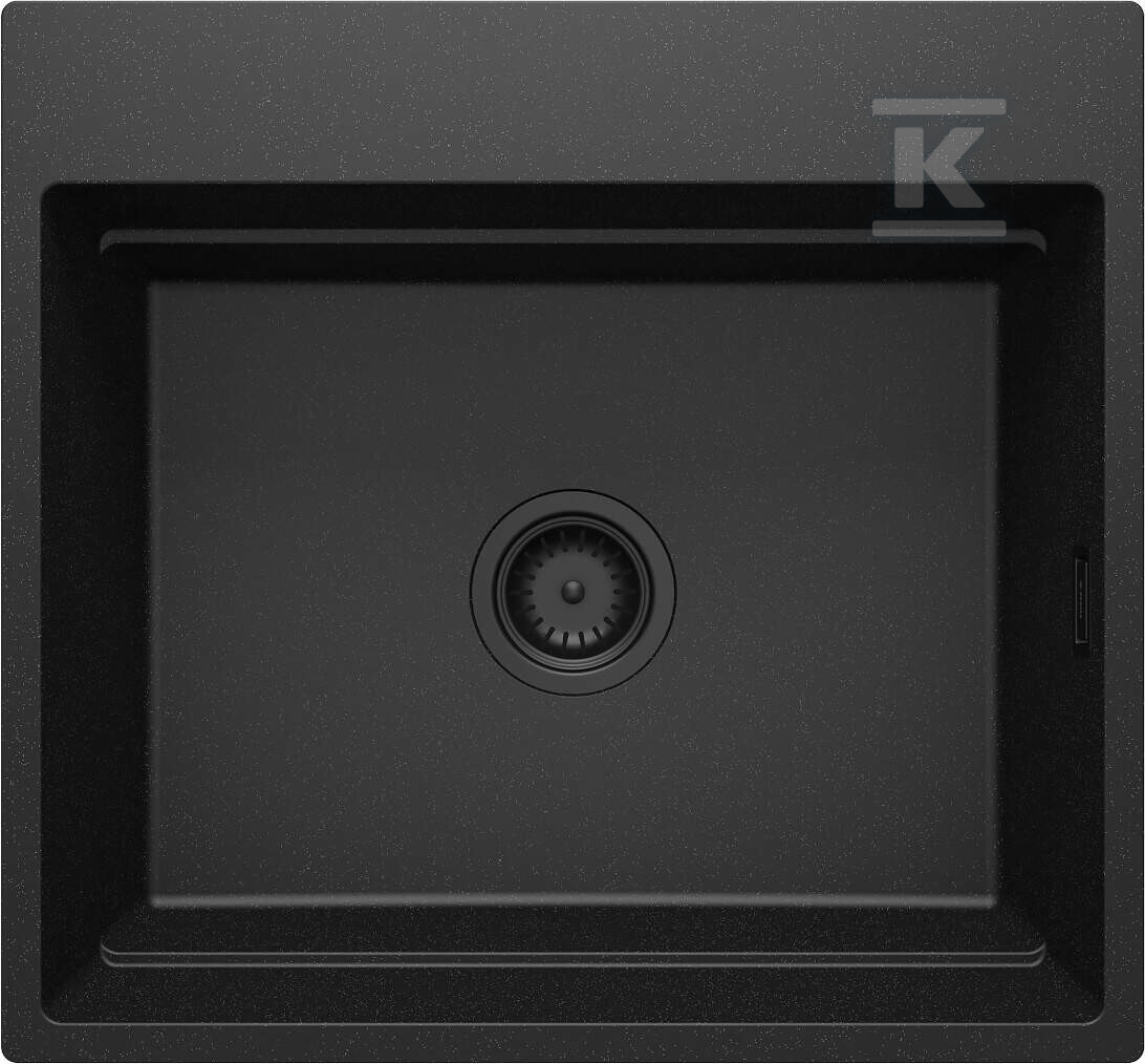 Zlewozmywak granitowy magnetyczny Magnetic, grafit metalik, 1-komorowy ...