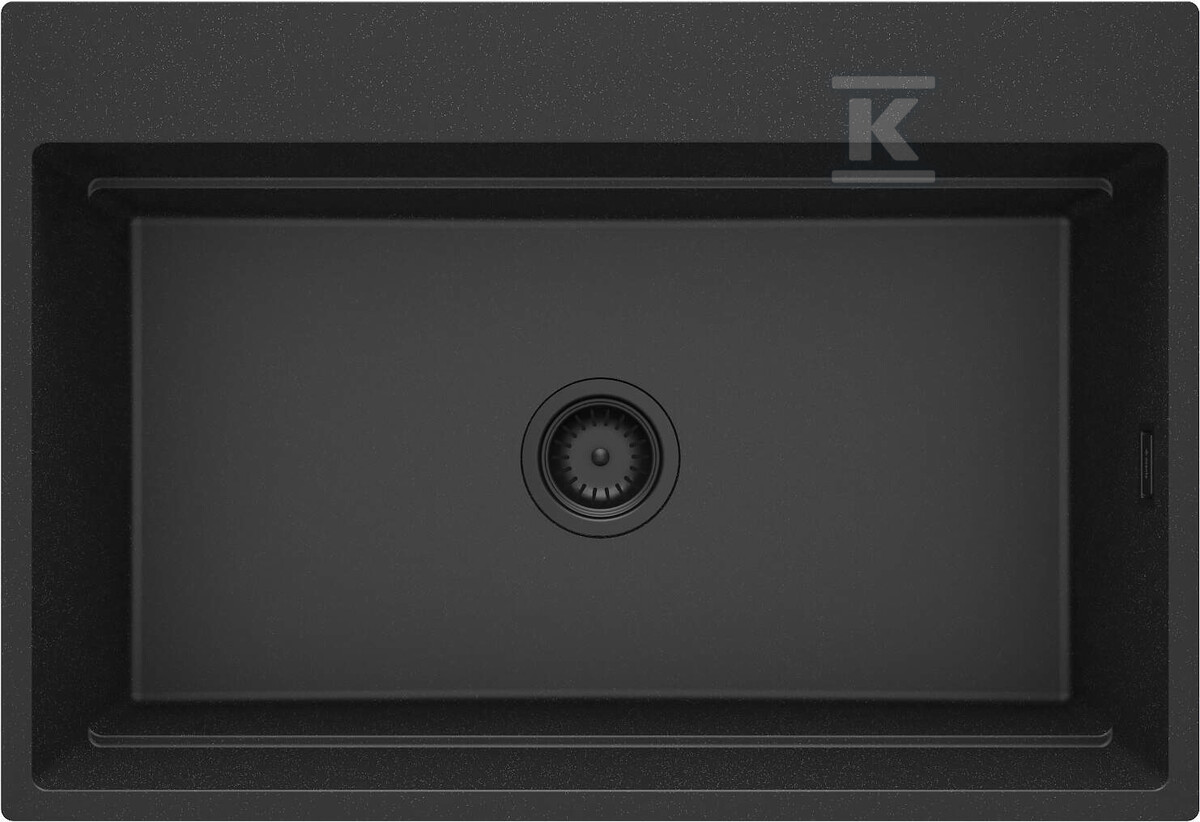 Zlewozmywak granitowy magnetyczny Magnetic, grafit metalik, 1-komorowy ...