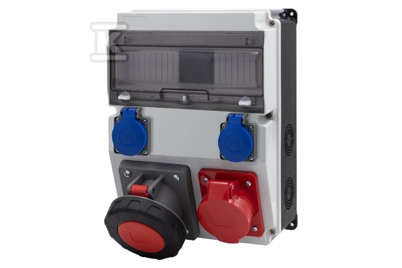 Rozdzielnica CAJA 12M BICOLOR - gniazda 16A 5p, 63A 5p, 2x230V F3.2706 ...