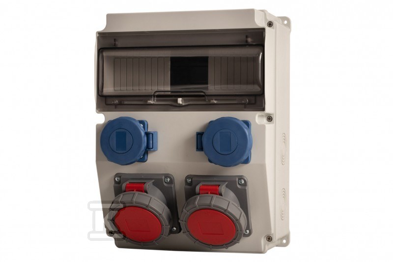 Rozdzielnica CAJA 12M - gniazda 16A 5p, 32A 5p, 2x230V IP65 F3.1438 ...