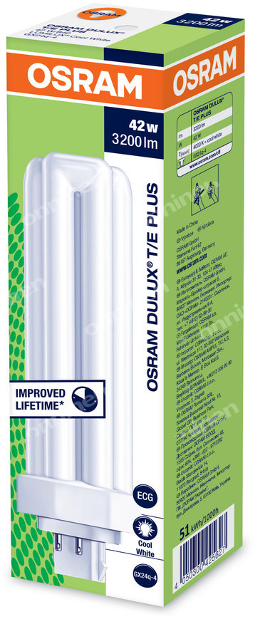Świetlówka kompaktowa DULUX T/E GX24Q-4 42W 4000K 3200lm 840 PLUS 4050300425627 - Hurtownia Onninen