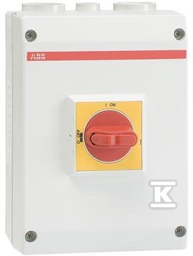 OTP63BA4M Enclosed switch disconnector, 63A, 4-pole, IP65, front ...