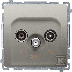 Terminal R-TV-SAT antenna socket (module). 1x input: 5 MHz 2.4 GHz ...