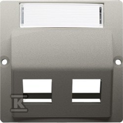 The cover of the teleinformatic sockets on the Keystone is oblique ...