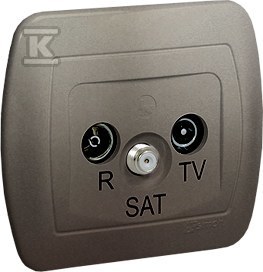 R-TV-SAT end-terminal antenna socket. Can be used as a termination ...