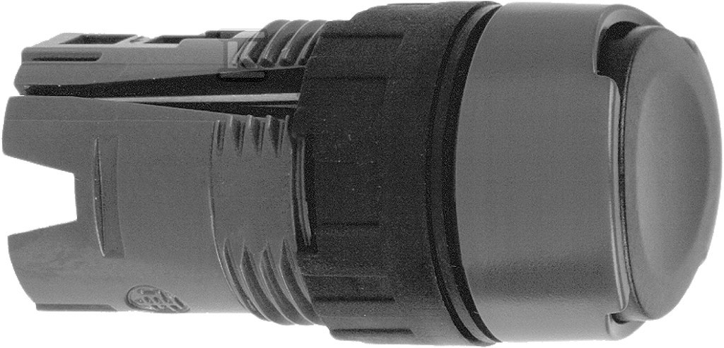 Black flat button, round, without backlight, plastic ZB6AA2 - Onninen ...